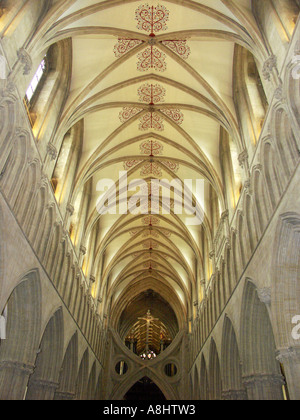 Interior view of wells cathedral Stock Photo - Alamy