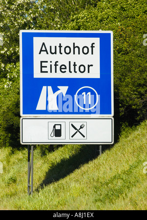 German Autobahn Rest Area Stock Photo - Alamy