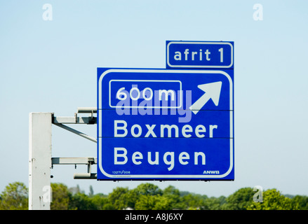 Dutch motorway exit sign The Netherlands Europe Stock Photo - Alamy
