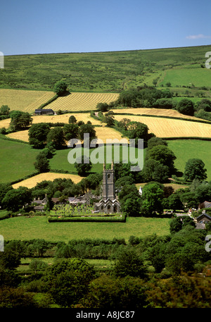 UK, England, Devon, Dartmoor, Sticklepath village, St Mary’s church ...