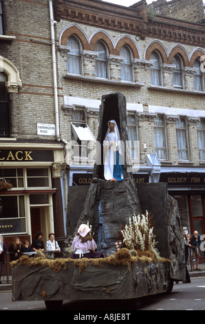 Procession for the Feast of the Assumption of the Virgin Mary taking ...