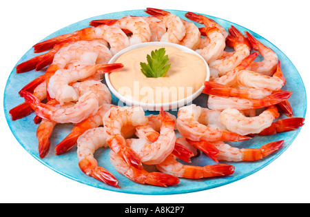 KING PRAWN / SHRIMP PLATTER CUT OUT Stock Photo - Alamy