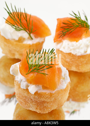 SALMON AND CHEESE CROUSTADE Stock Photo - Alamy