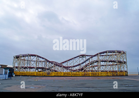 Abandoned funfair at Folkestone Kent UK Stock Photo - Alamy