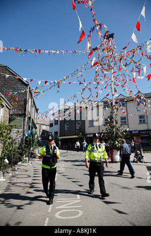 The Oss By The Maypole At The Obby Oss Mayday Celebrations Padstow ...