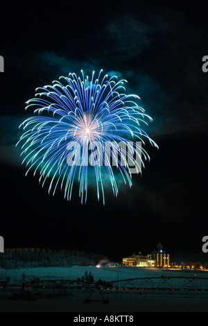 Fireworks explosion with colorful tips Stock Photo - Alamy