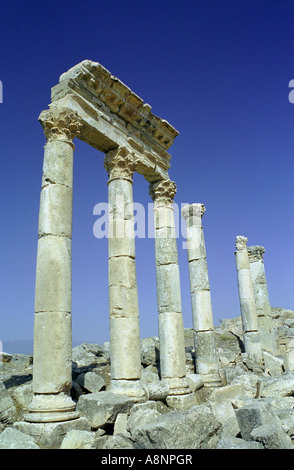 Ruins of ancient roman colonnade, Hama, Syria Stock Photo - Alamy