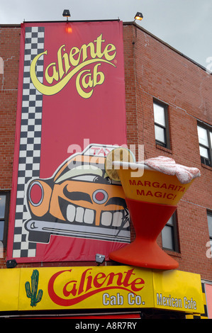Caliente Cab Company outdoor cafe in Greenwich Village Stock Photo - Alamy
