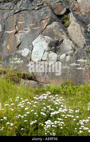 Rocks with faces Stock Photo - Alamy