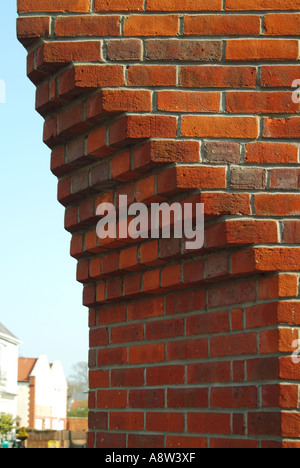 Corner exterior of a building with bricks and quoin in San Francico ...