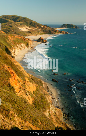 The Point Sur Lighthouse from the Hurricane Point area along Highway 1 ...