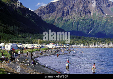 Silver Salmon fishing in Resurrection Bay Lowell Point near Seward ...