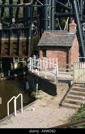 Lift Operators Hut at Anderton Boat Lift near Barnton Cheshire England ...