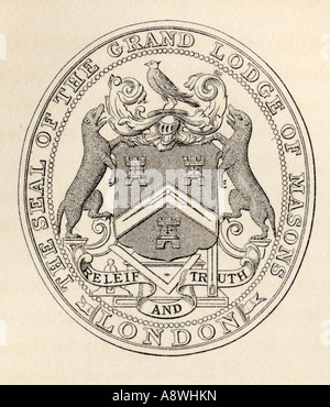Masonic Seal. The Grand Lodge of All England, York circa. 1776 to 1779 ...