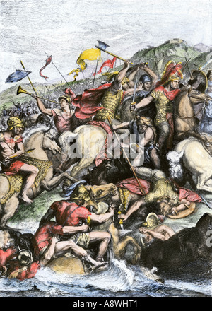 Alexander the Great in battle at the Granicus River Stock Photo - Alamy