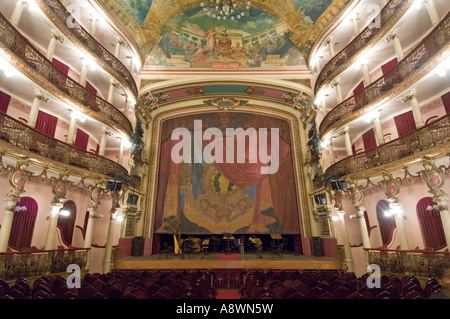 The interior of the Teatro Amazonas - The Amazonas Theatre in Manaus ...