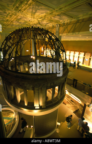 Interior of the Hiroshima Peace memorial Museum. Ground floor large ...