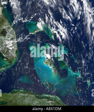 View from space of the Bahamas Stock Photo - Alamy