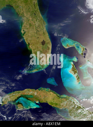 The Bahamas viewed from space Stock Photo - Alamy