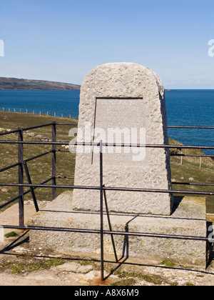 Monument to the Royal Charter Disaster in 1859. The ship was torn to ...