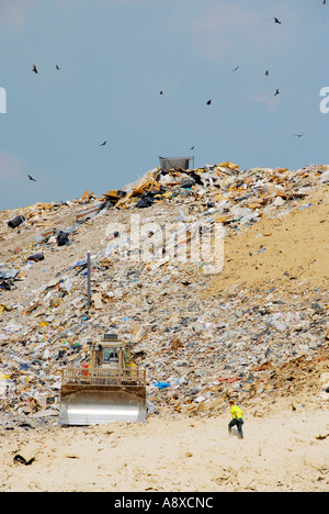 Large trash sanitary landfill neat Fort Pierce Florida FL Stock Photo ...