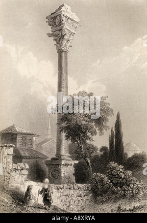 Column of Marcian - Istanbul, Turkey Stock Photo - Alamy