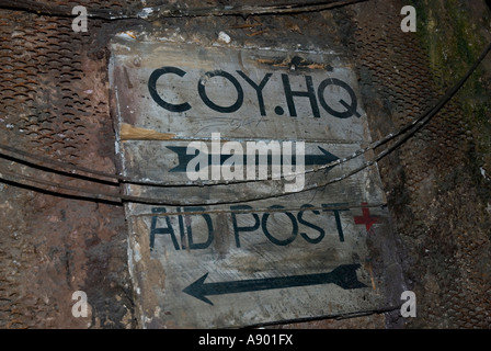 A WW1 Trench sign at the Imperial War Museum London England Stock Photo ...