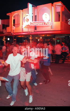 People on a night out Faliraki Rhodes Greece Stock Photo - Alamy