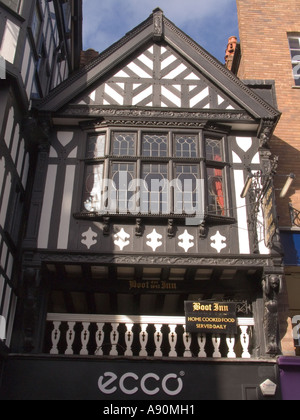 CHESTER CHESHIRE UK February The Boot Inn in The Rows - Medieval raised ...