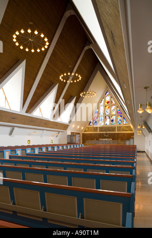 The interior of the protestant church at Hammerfest, Norway Stock Photo ...