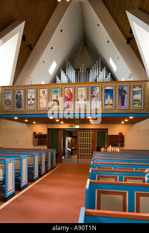 The interior of the protestant church at Hammerfest, Norway Stock Photo ...