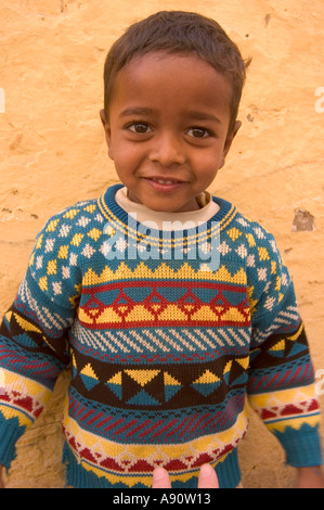 child Elephantine Island Aswan Upper Egypt Egypt North Africa Stock ...