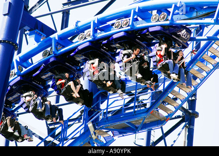 Infusion roller coaster ride on Blackpool Pleasure Beach amusement park ...