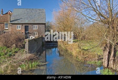 Redbournbury Mill on the River Ver, near St Albans, Hertfordshire, UK ...