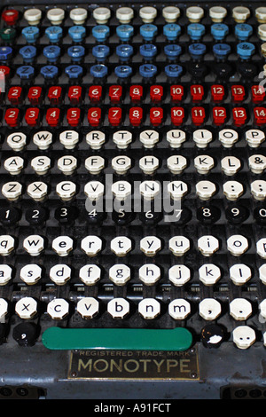 OLD manual Typesetting Machine for early forms of newsprint and Stock ...