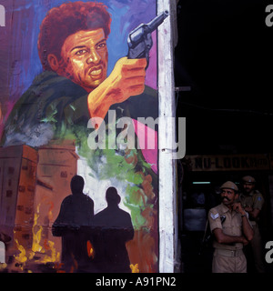 Cinema hording at Connaught Circus Stock Photo - Alamy