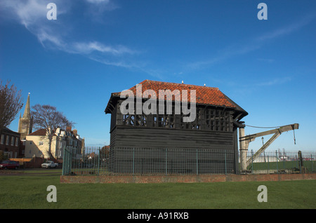 Harwich Essex Tread Wheel Crane Lighthouse and St Nicholas Church view ...