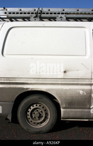 beaten up rough old van vehicle Ford Transit Stock Photo - Alamy