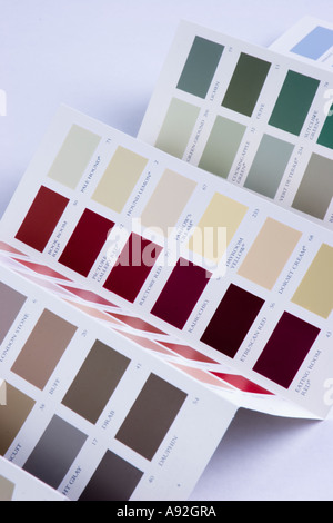Paint Colour Charts Stock Photo - Alamy