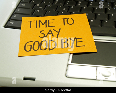 Time to Say Goodbye Message on wooden blocks. Concept Image Stock Photo ...