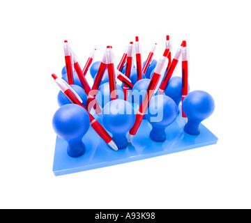 many Ball Pen on white Background Stock Photo - Alamy