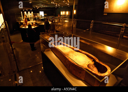 Mummy of a high priest of Amun-Ra, Mummification Museum, Luxor, Egypt ...