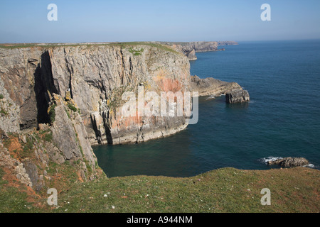 Stack Rocks, Castlemartin looking to St Govan's Head, Pembrokeshire ...