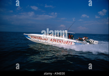 POWERBOAT EXUMA CAYS BAHAMAS Bahamas Stock Photo - Alamy