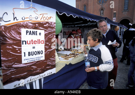 Chocolate feast Alba Piedmont Italy Stock Photo - Alamy