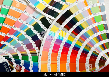 Pantone printing industry standard colour charts dsca 2153 Stock Photo ...