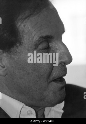 Jonathan Aitken photographed in his fiancée s flat in April 2003 Stock ...