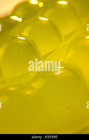 wobbling yellow jelly Jello Stock Photo - Alamy