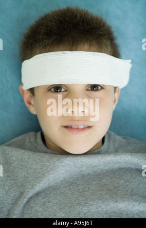 Close-up of a boy with injury on head Stock Photo - Alamy