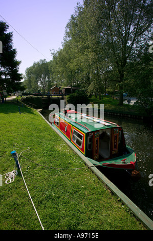 narrowboat at papermill lock little baddow chelmsford essex Stock Photo ...